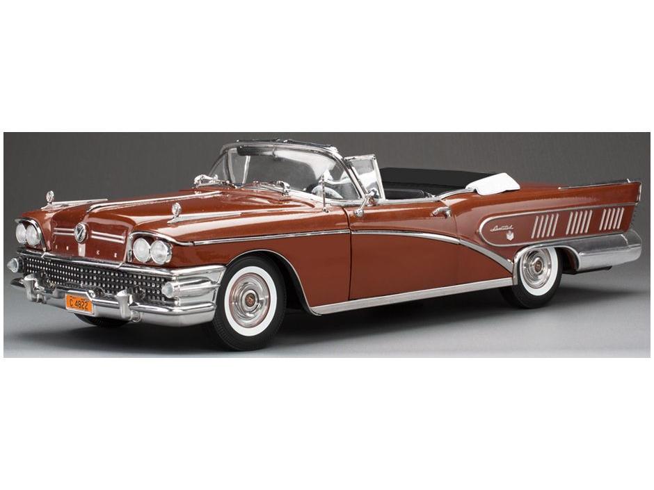 Buick Limited Riviera Open Convertible Garnet Red 1958 1:18 Scale Sun ...