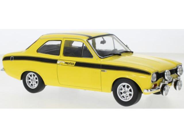 Ford Escort Mk1 Mexico 1973 Yellow 1:18 Scale Model Car Group Diecast