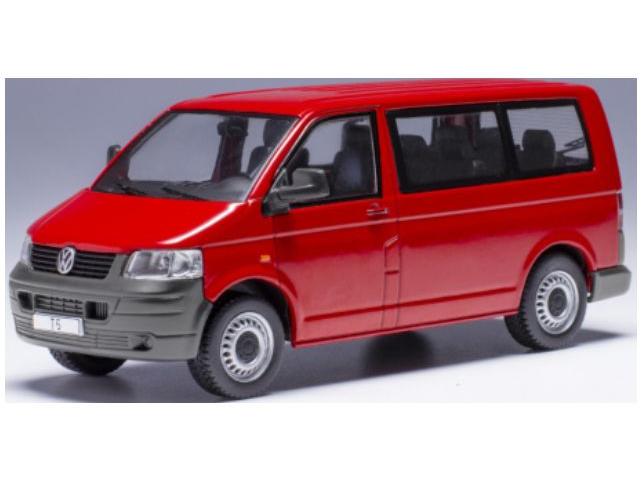 Volkswagen T5 Red 2003 1:43 Scale IXO Diecast Model Minibus