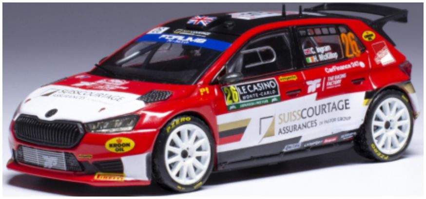 Skoda Fabia Rally2 #26 WRC Rallye Monte Carlo C.Ingram/H.MCKillop 1:43 ...
