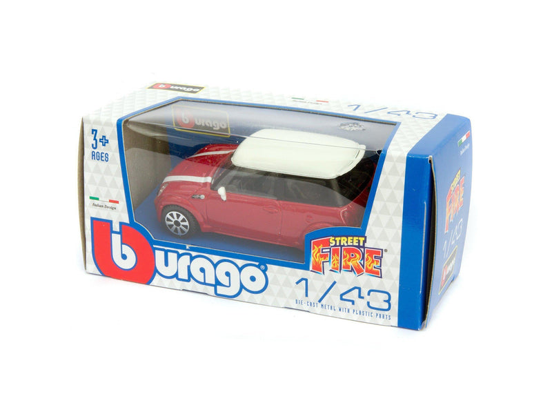 MINI Cooper red - 1:43 Scale Toy Car Bburago BUR 30257R
